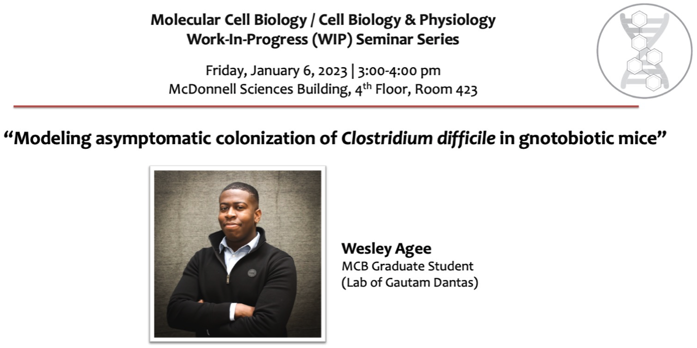 MCB/CBP Work-in-Progress (WIP) Series: Wesley Agee | Cell Biology ...