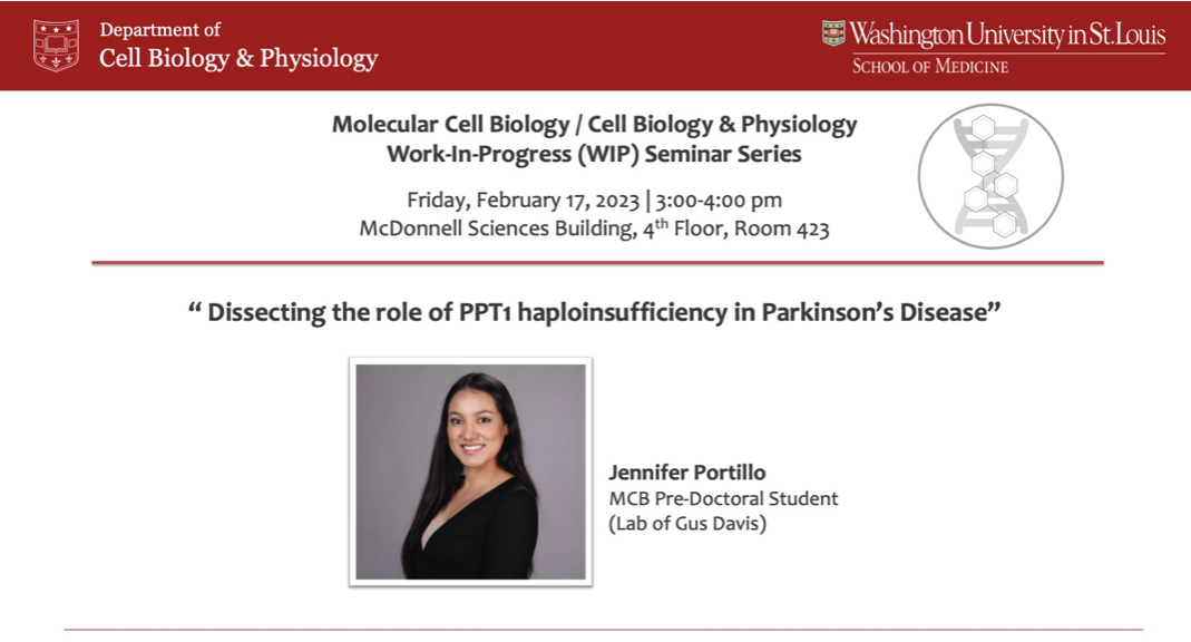 MCB/CBP Work-in-Progress (WIP) Series: Jennifer Portillo | Cell Biology ...