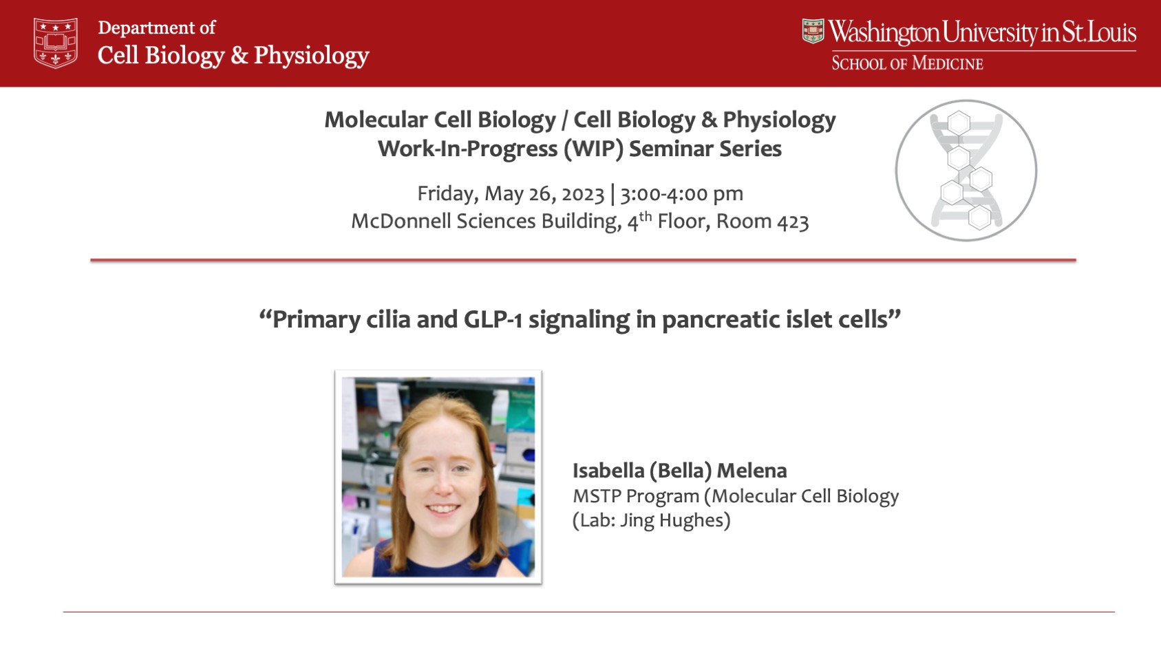 MCB/CBP Work-in-Progress (WIP) Series: Isabella Melena | Cell Biology ...