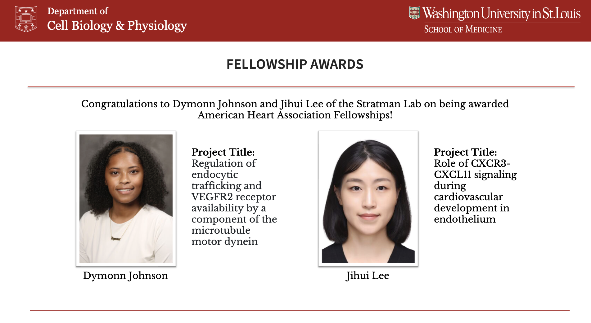 American Heart Association Fellowships | Cell Biology & Physiology ...