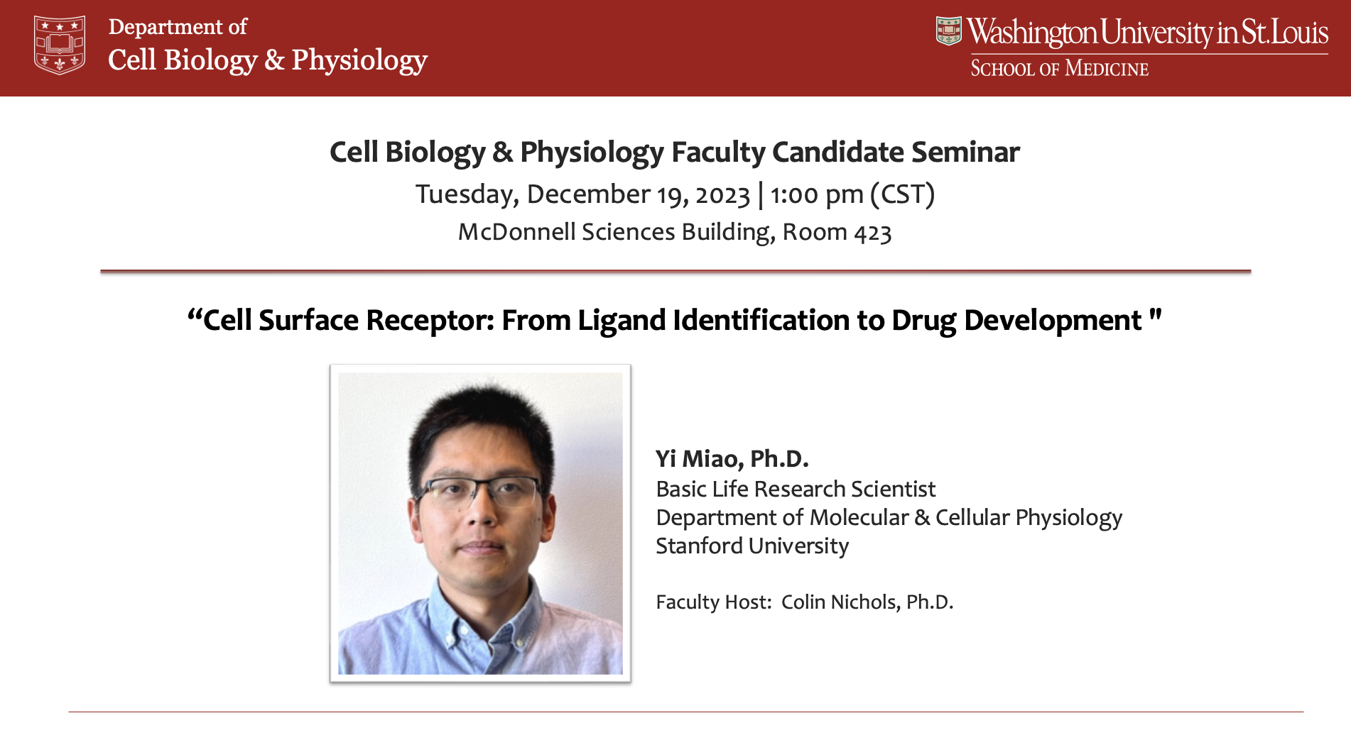 Cell Biology & Physiology | Washington University in St. Louis